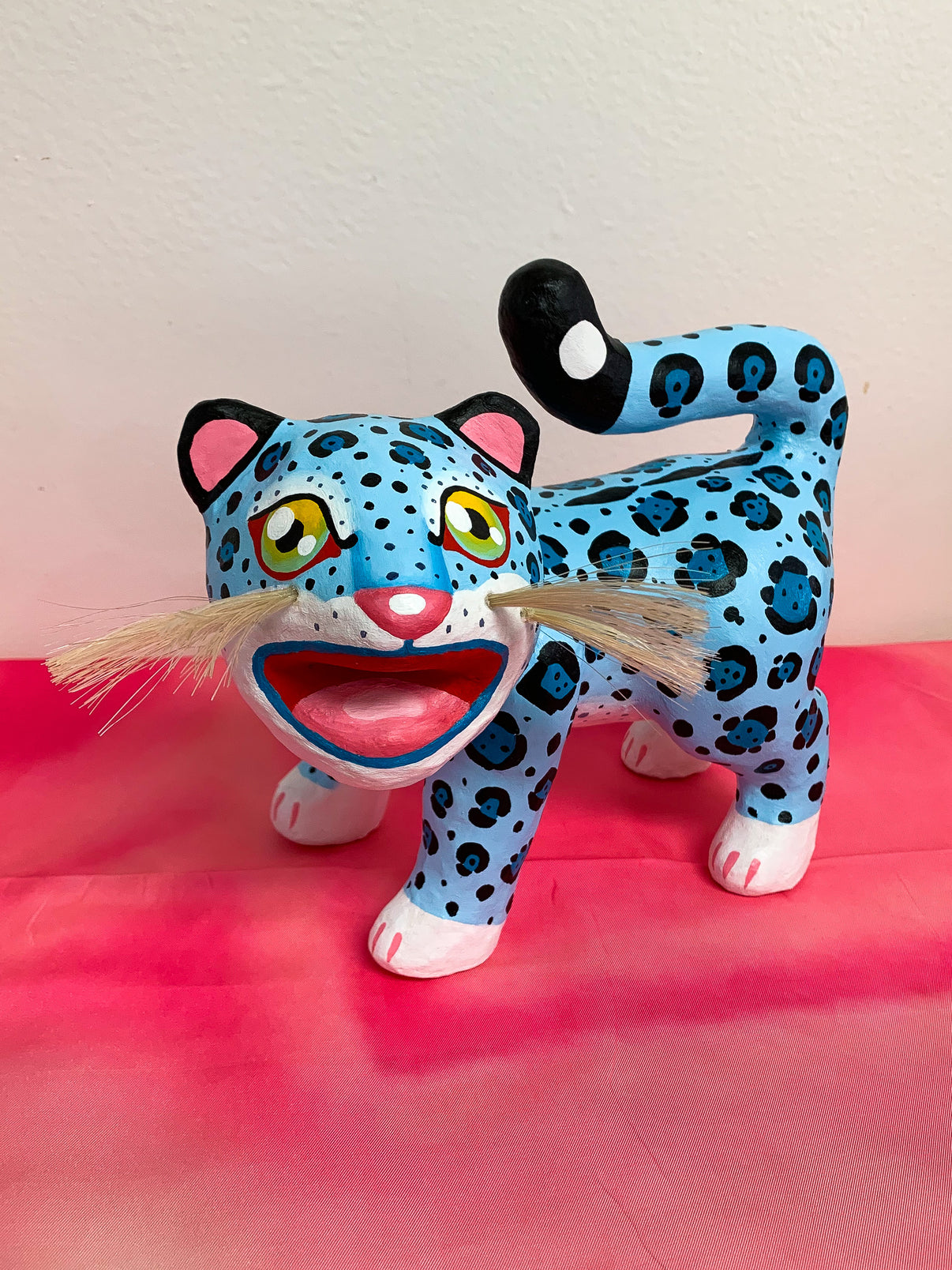 Paper Mache Snow Leopard – Jacki Jo Koester